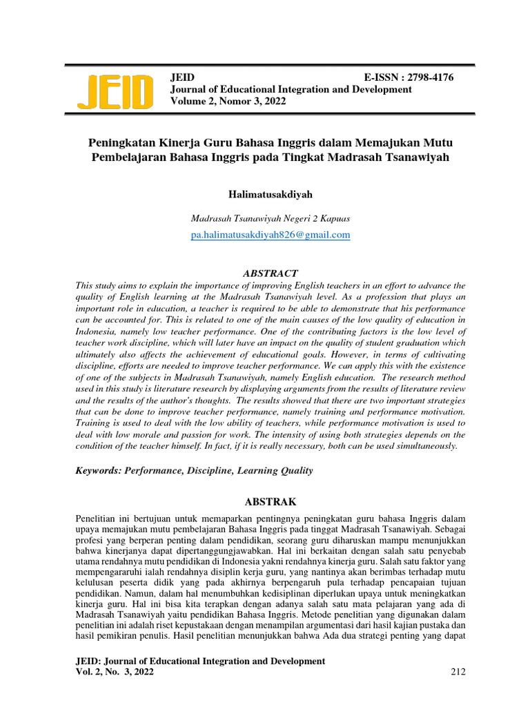 143-Article Text-795-1-10-20221206 | PDF | Psychological Concepts