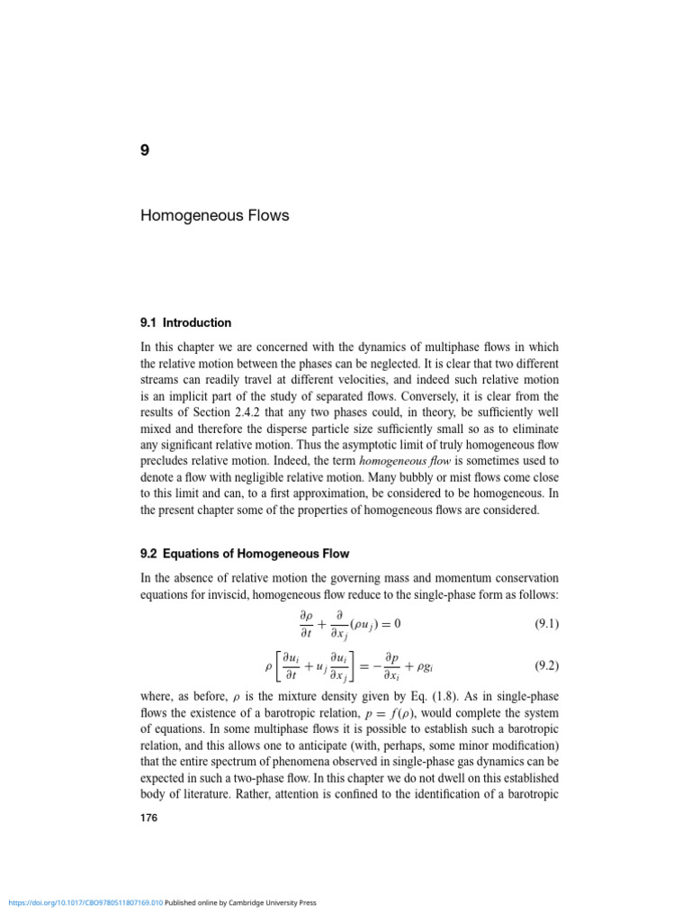 Homogeneous Flow Dynamics | PDF | Viscosity | Gases