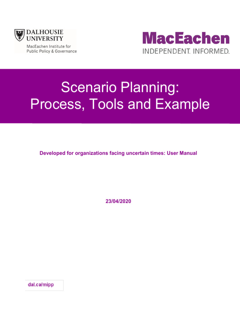 Scenario Planning Process Overview | PDF | Scenario Planning | Employment