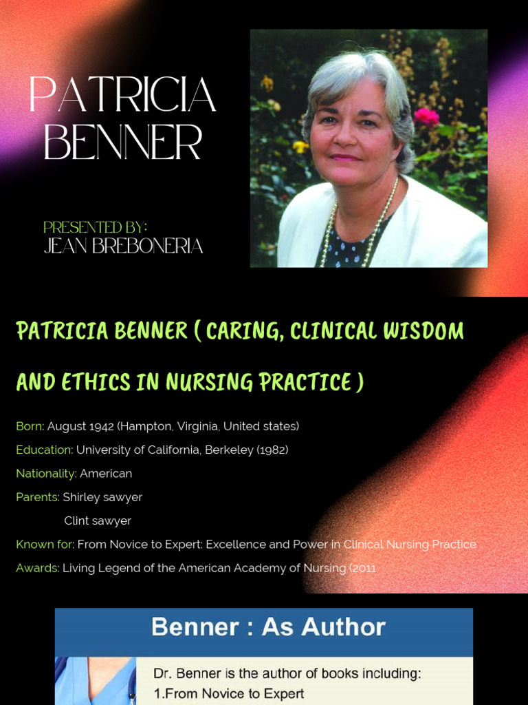 Patricia-Benner-Ppt 20231130 185019 0000 | PDF | Cognition | Psychology