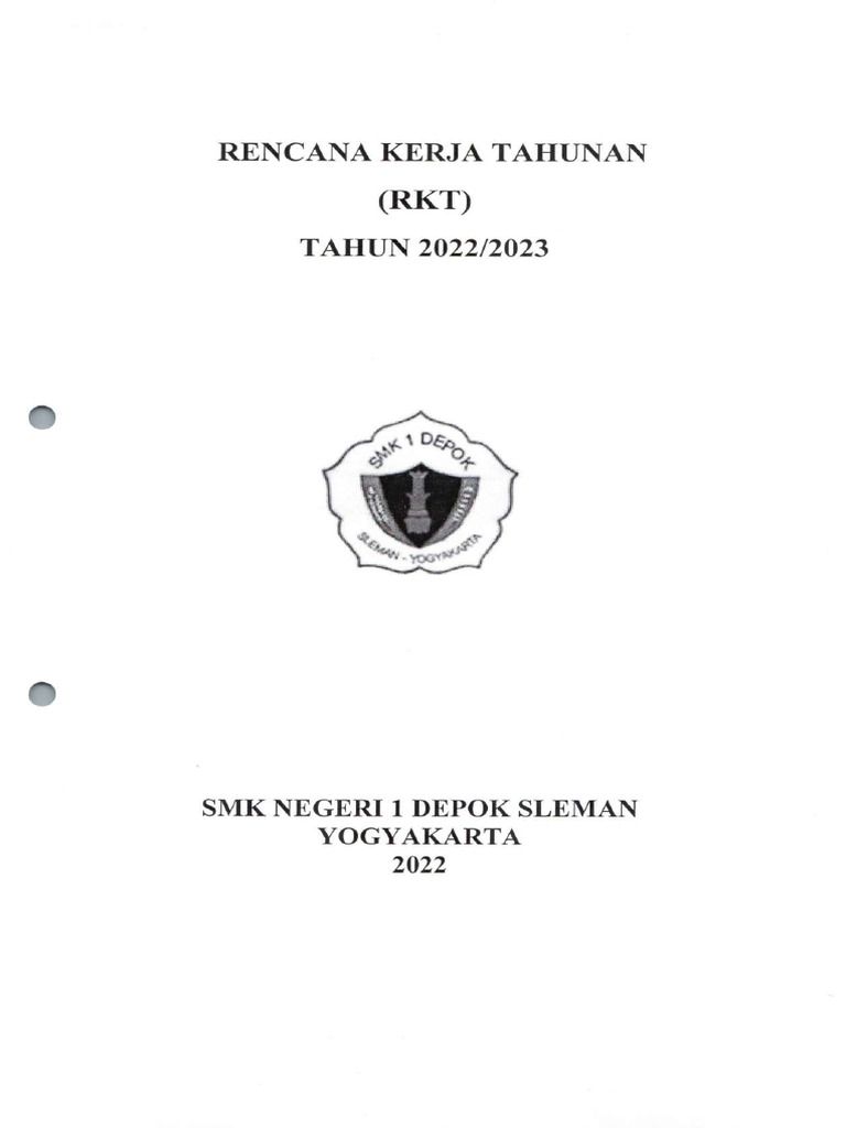 Rencana Kerja Tahunan SMK | PDF