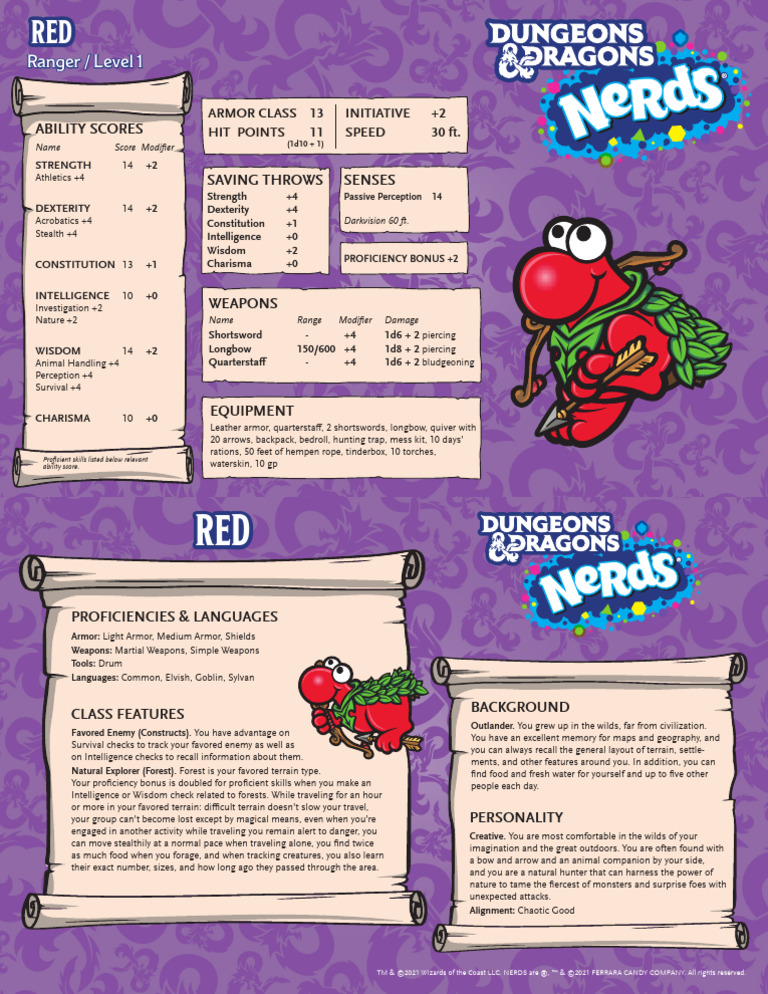DND-NERDS-Red Ranger | PDF