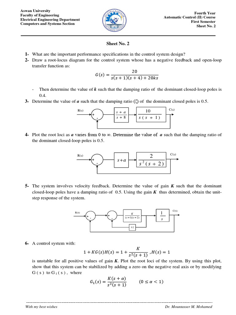 Sheet 2 | PDF | Systems Science | Systems Analysis