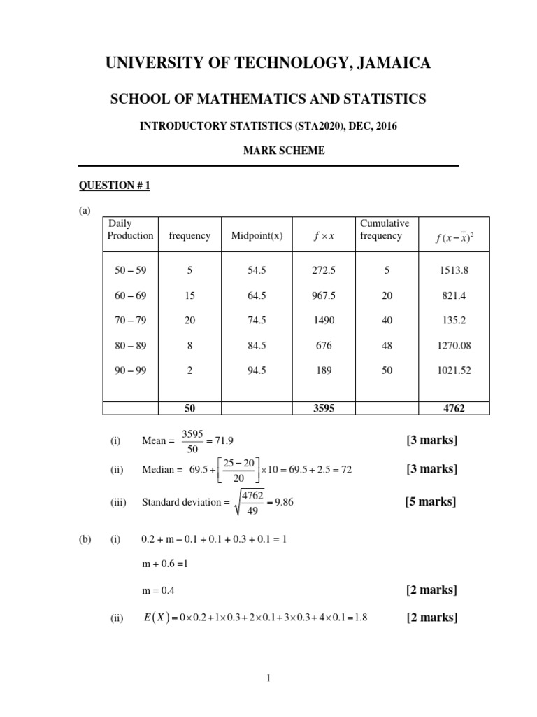 Dec 2016 Solution | PDF | Statistical Inference | Statistical Theory