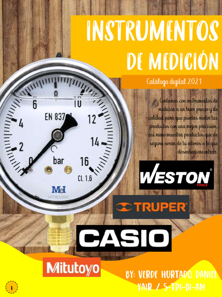 S2 Catálogo de instrumentos de medición | PDF | Medición | Sensor