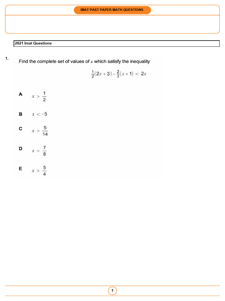Past Paper Math Questions | PDF | Games & Activities