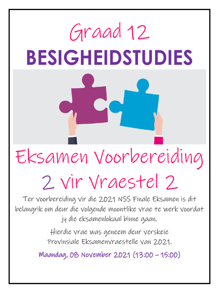 Paper 2 Final Exam Prep 2021 Afr | PDF