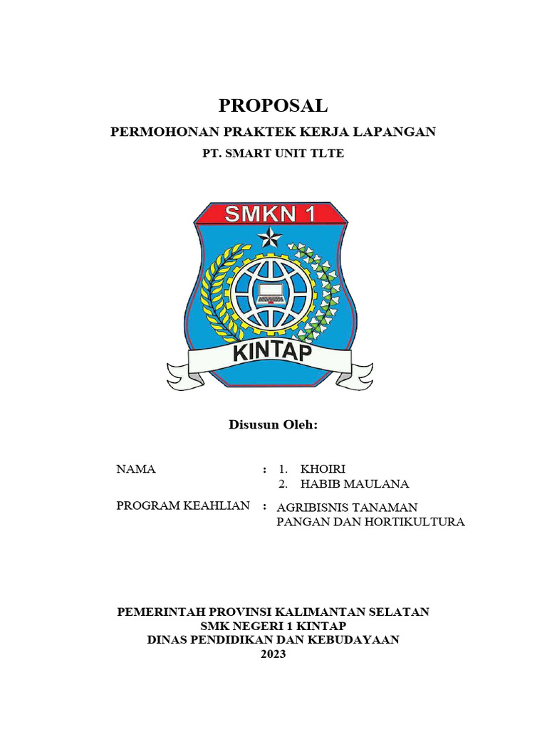 Proposal PKL SMK | PDF