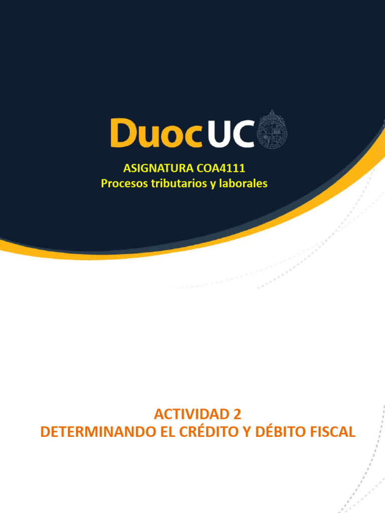 Determinación del IVA: Débito y Crédito Fiscal | PDF | Factura | Impuestos