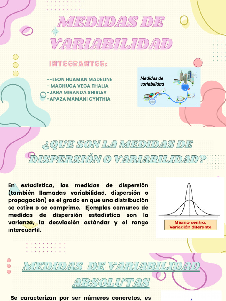 Medidas de Variabilidad Grupo 2 | PDF | Diferencia | Dispersión estadística