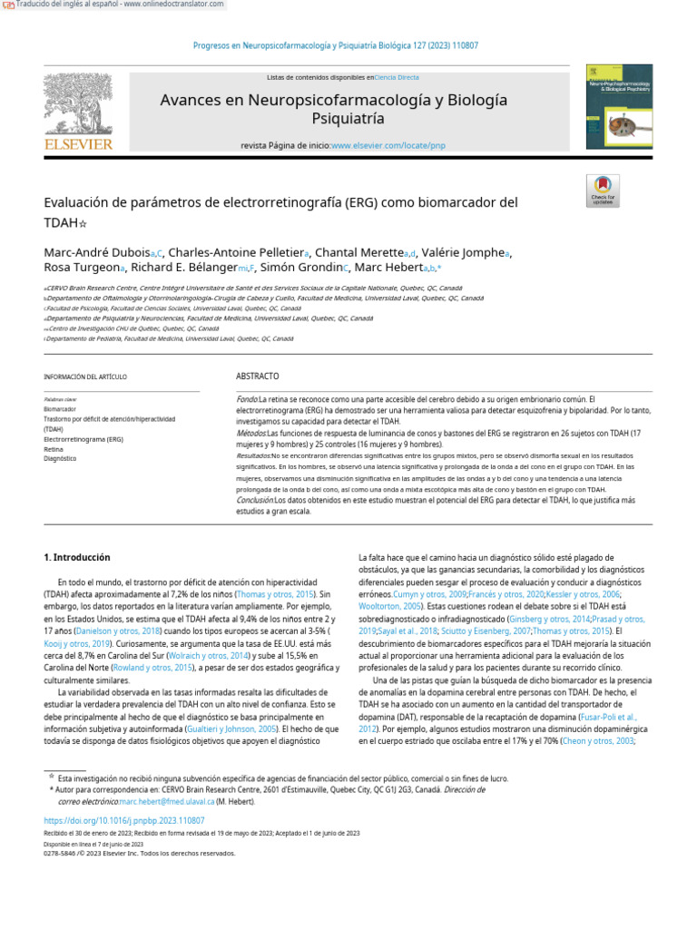 Evaluation of Electroretinography ERG Parameters As A Biomarker - En.es ...