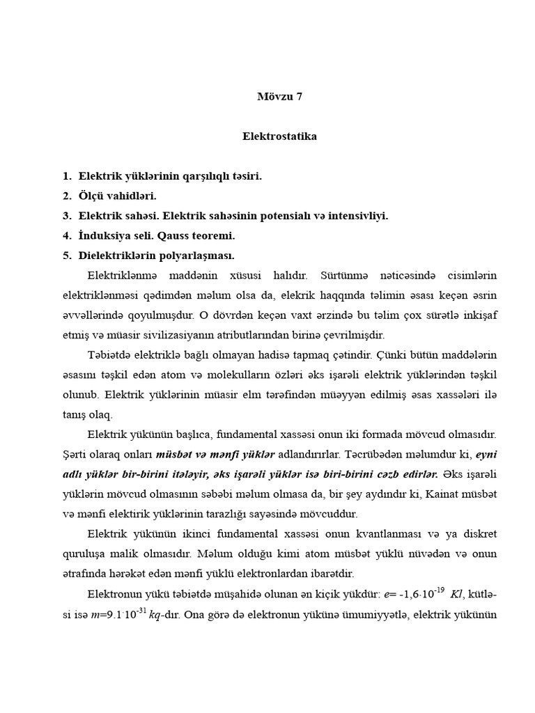 Muhazire 7 Fizika | PDF