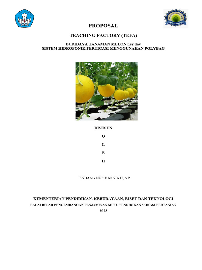 PROPOSAL Endang Mandiri MELON | PDF | Seni