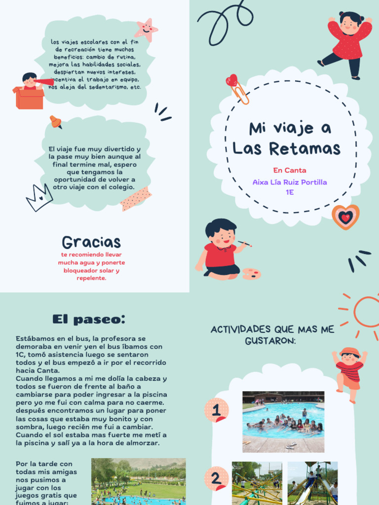 Folleto Díptico Infantil para Actividades Creativas de Manualidades ...