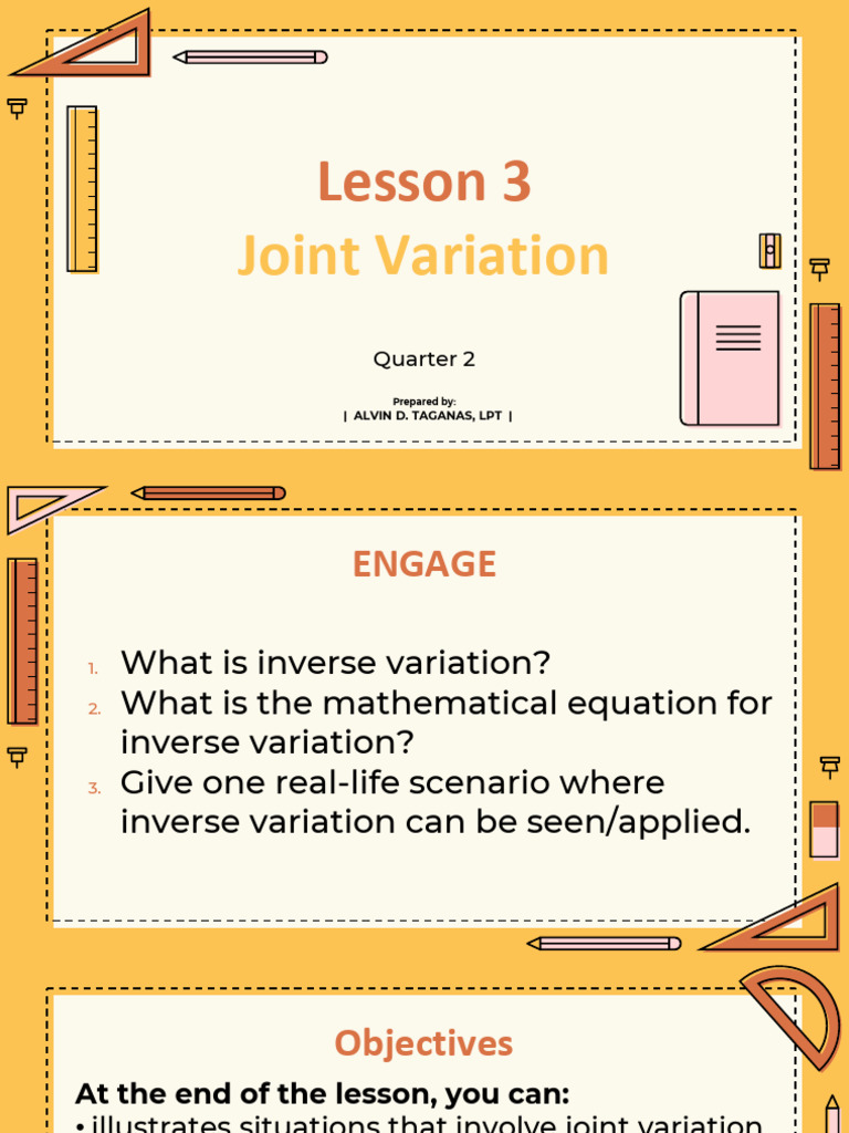 Q2 Lesson 3 - Joint Variation | PDF | Climate Change | Greenhouse Gas