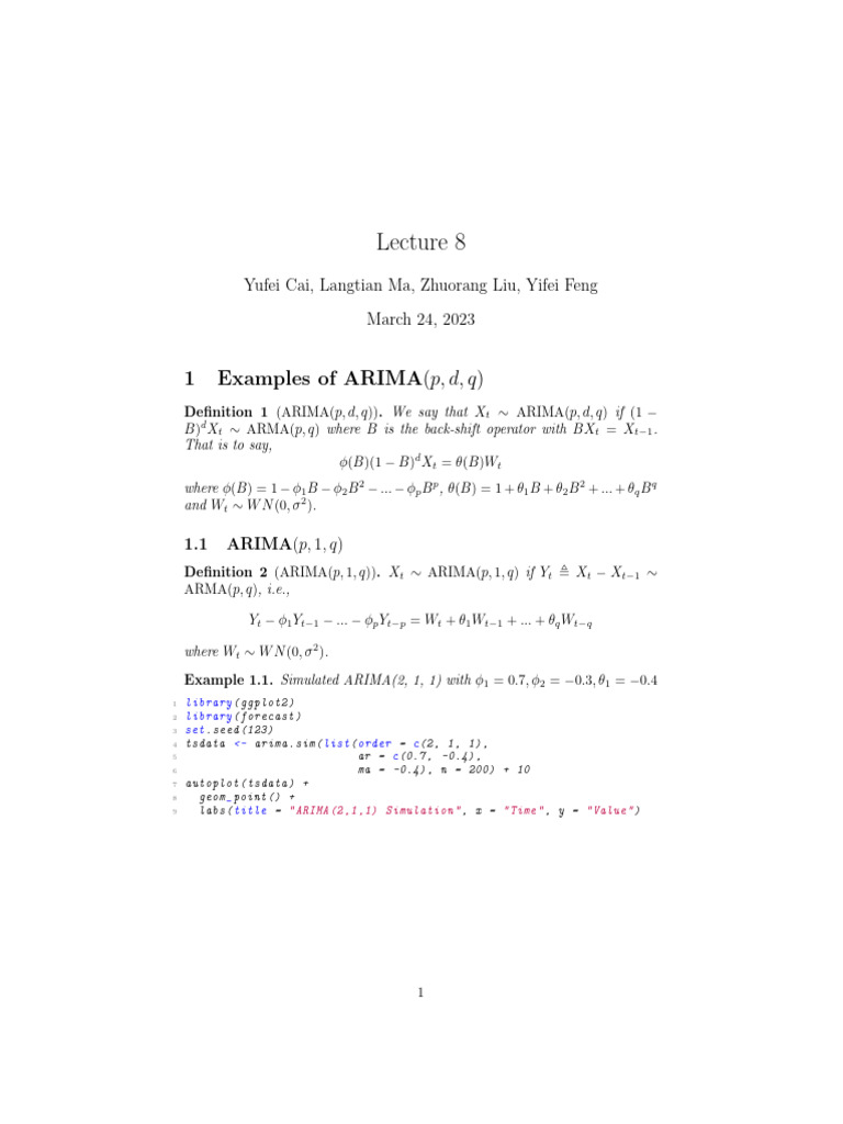 Time Series Analysis Lecture 8 3 Pdf Autoregressive Integrated