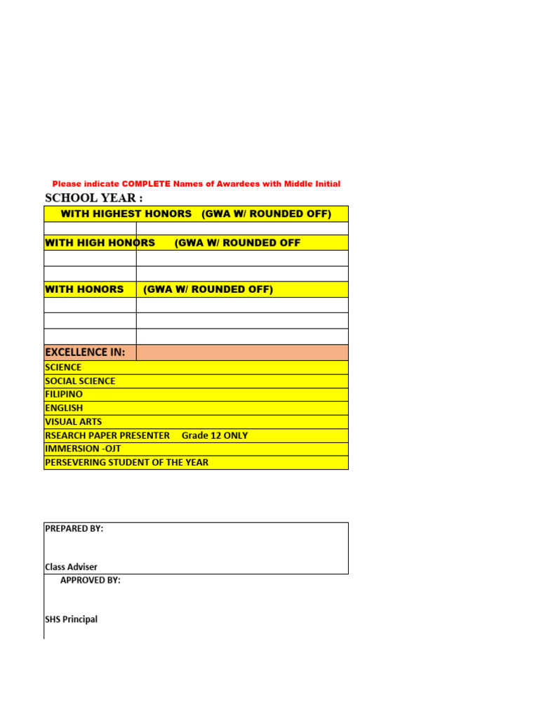 Deliberation Form | PDF