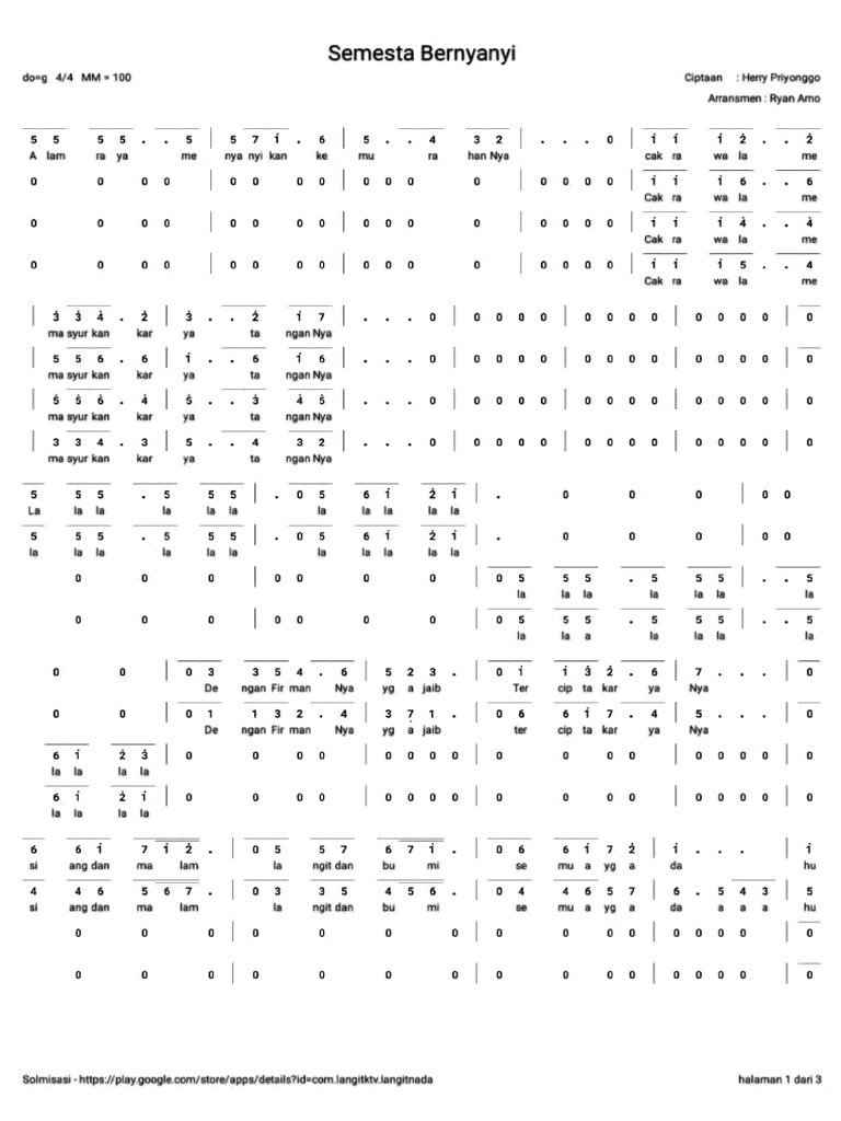 Semesta Bernyanyi | PDF