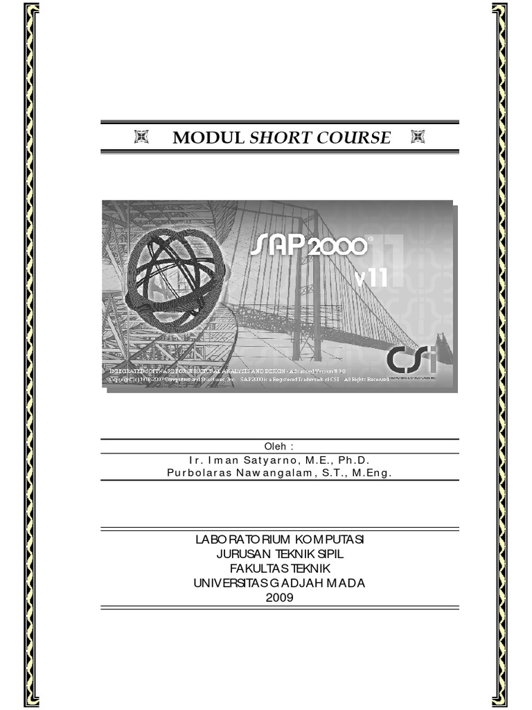 Modul Sap 2000 - Iman Satyarno Dan Purbolaras UGM | PDF