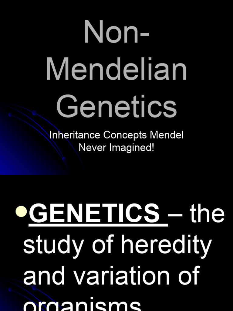 06 Notes Non-Mendelian Genetics Student | PDF | Dominance (Genetics ...