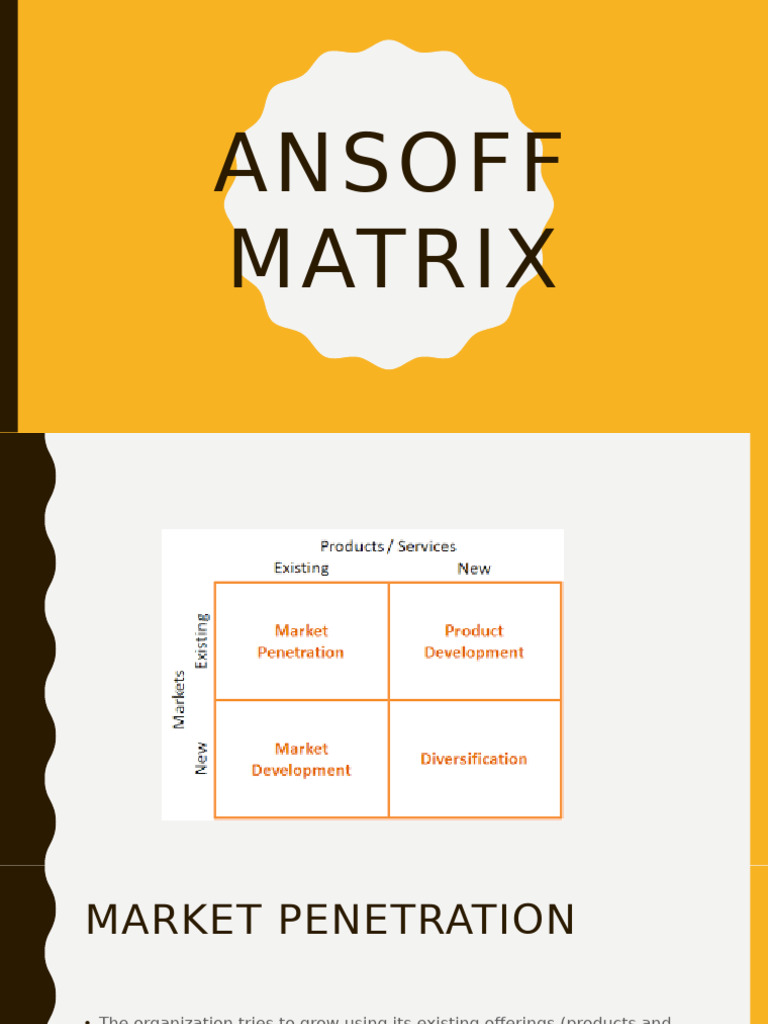 Ansoff Matrix | PDF | Business | Economies