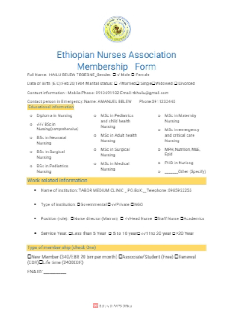 Membership Form | PDF