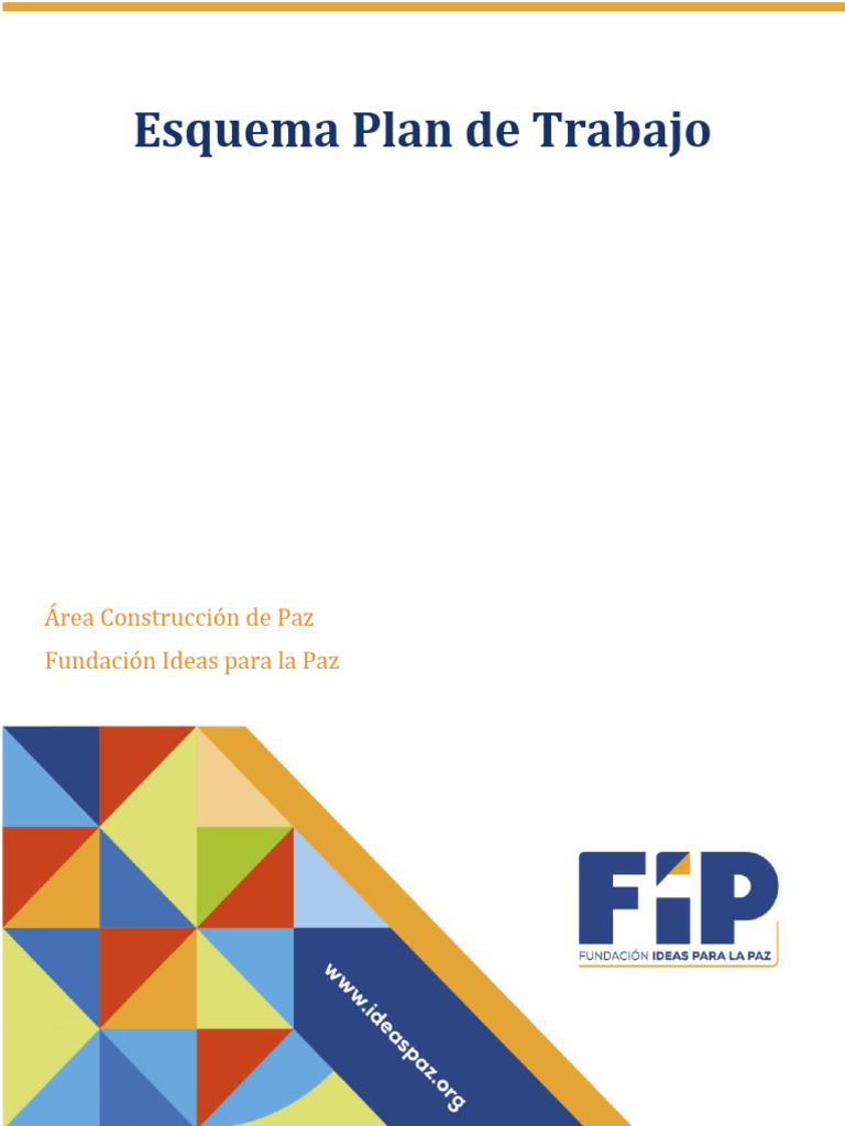 Estructura Plan de Trabajo | PDF