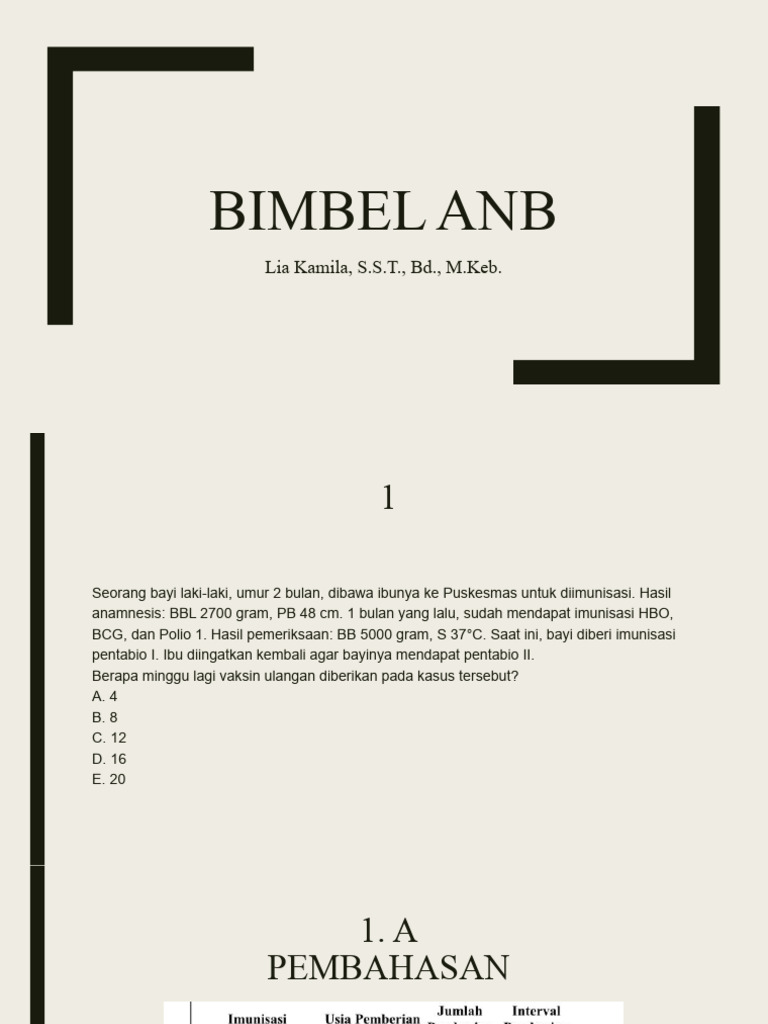 Bimbel Anb 6 Nov 2023 Yapindo | PDF