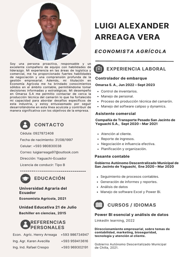 Curriculum Vitae | PDF | Contabilidad | Economista
