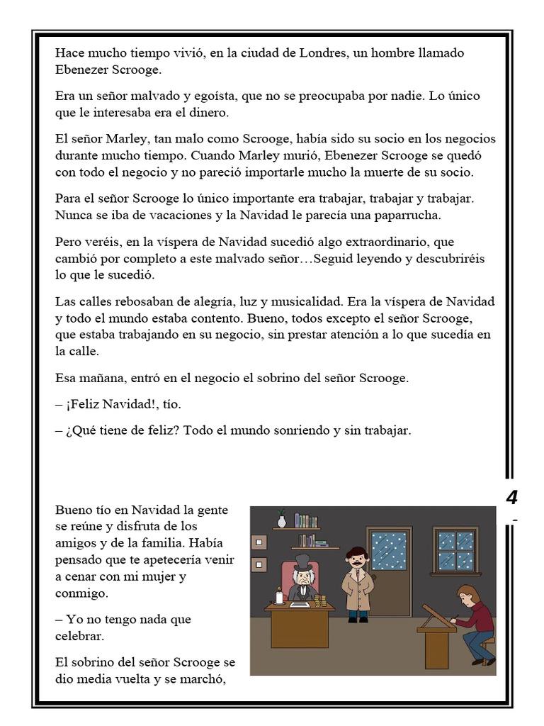 Cuento 10 - Un Cuento de Navidad de Charles Dickens | PDF | Ebenezer ...