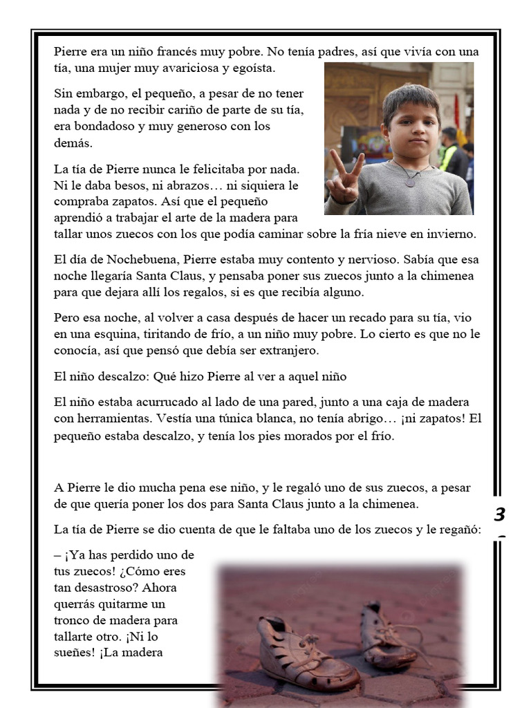 Cuento 8 - El Niño Descalzo | PDF | Papá Noel