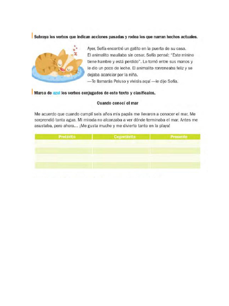 Pretérito y Copretérito | PDF