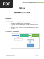 Tender Evaluation Template Guide | PDF