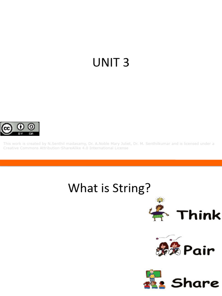 Unit Iii1 | PDF | String (Computer Science) | Method (Computer Programming)