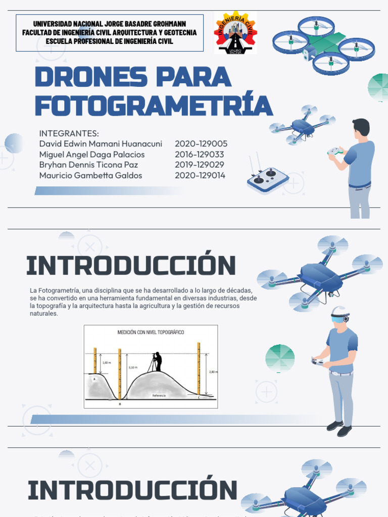 Drones para Fotogrametría | PDF | Vehículo aéreo no tripulado | Aeronave