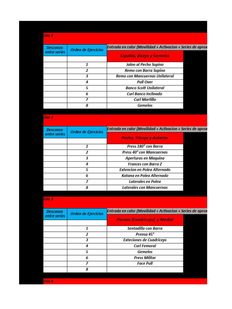 Excel Definitivo 3 | PDF | Aptitud física | Entrenamiento de fuerza