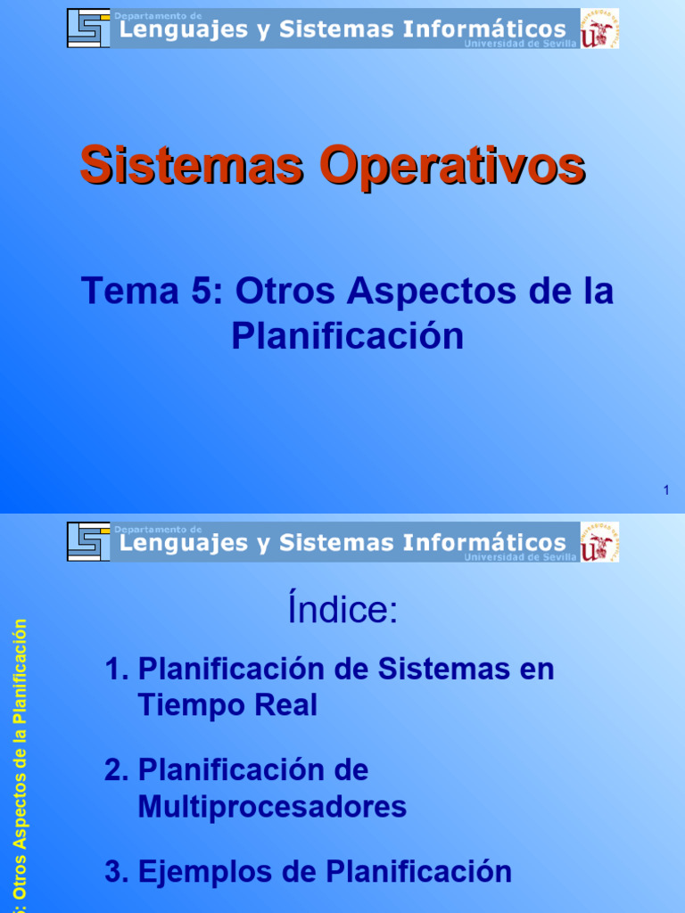 Tema 5.ppt | PDF | Hilo (Computación) | Planificación