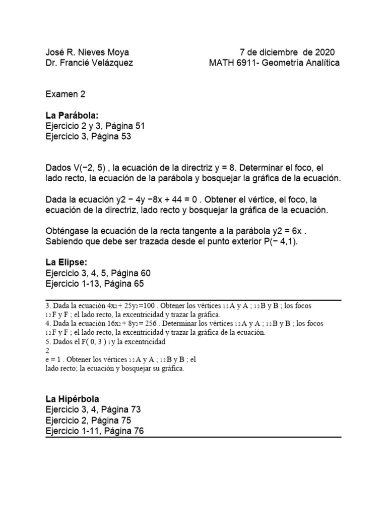 Examen 2 | PDF