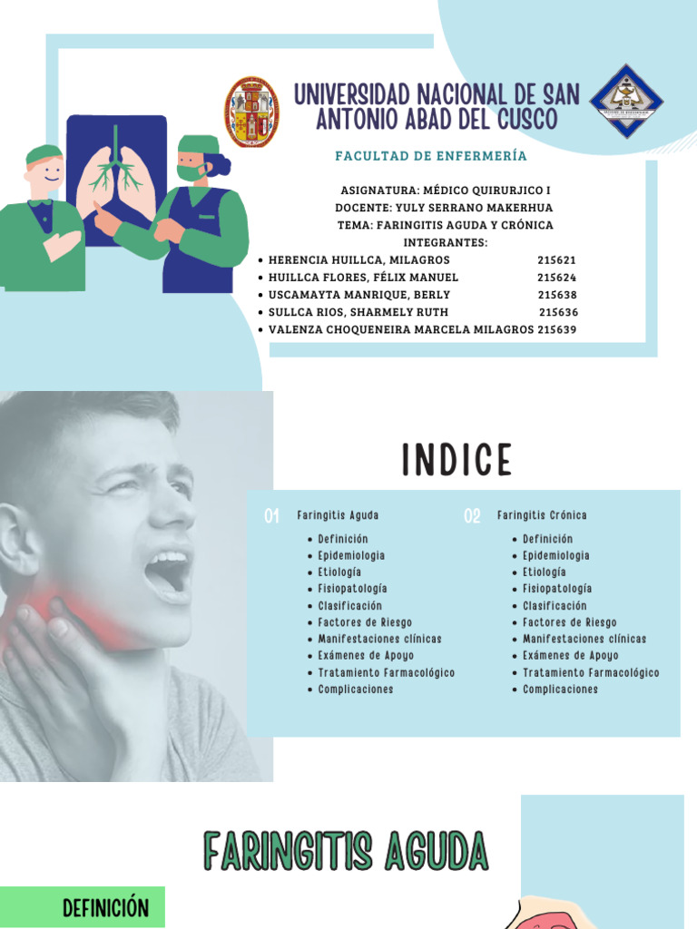 Faringitis Aguda y Cronica | PDF | Estreptococo | Sistema inmune