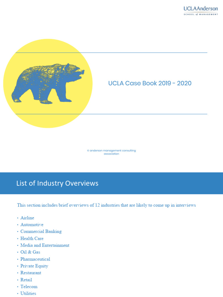 UCLA Case Book 2019 - 2020 | PDF | Retail | Car