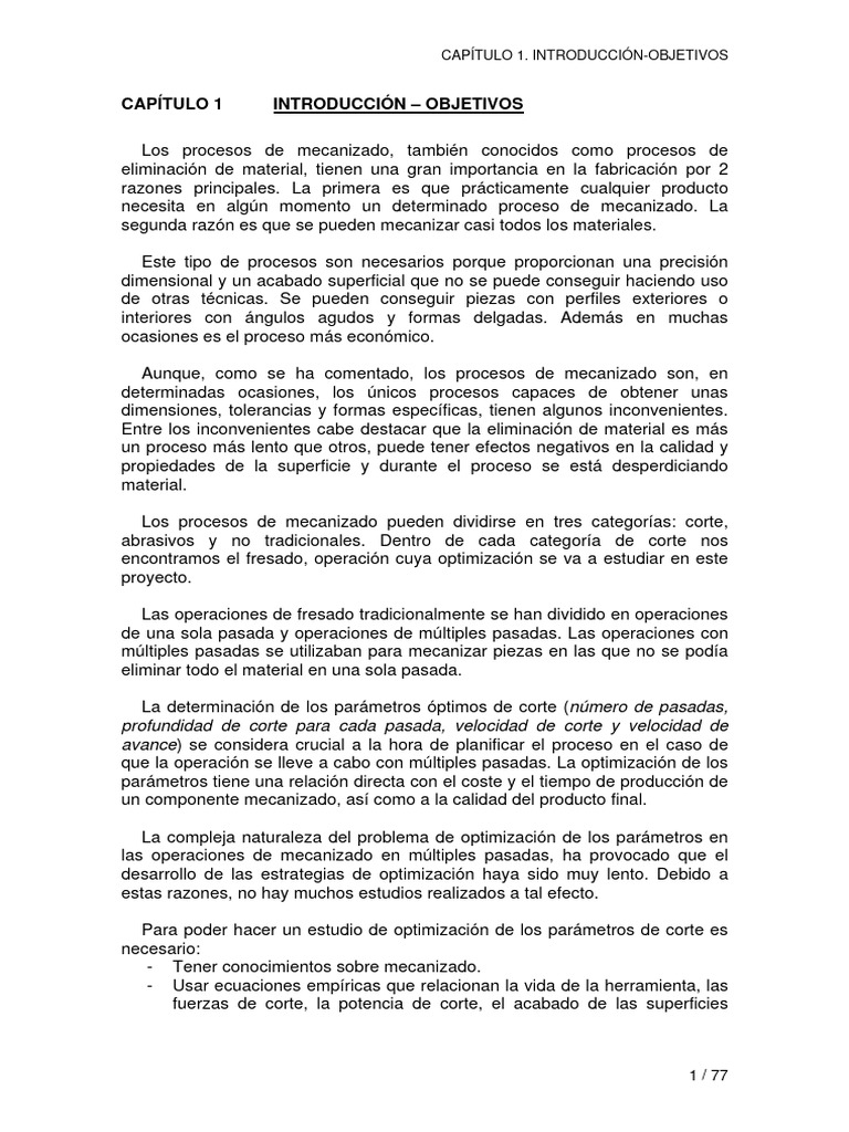 Capã - Tulo 1. Introducciã - N-Objetivos | PDF | Optimización Matemática | Mecanizado