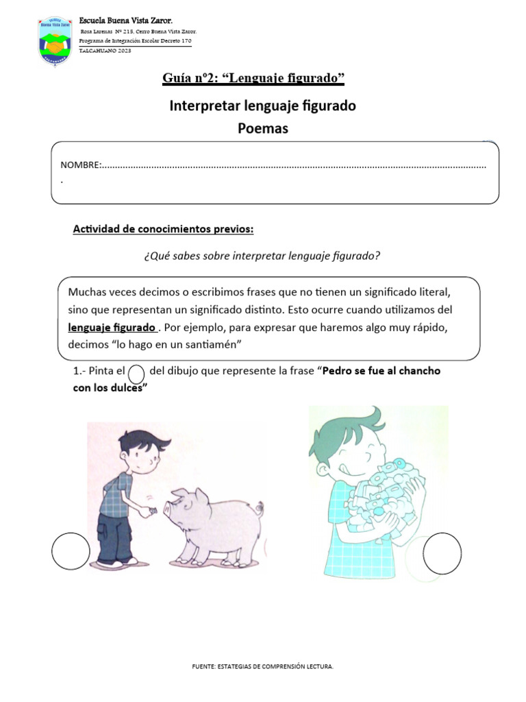Imprimir Lenguaje Figurado 3 | PDF