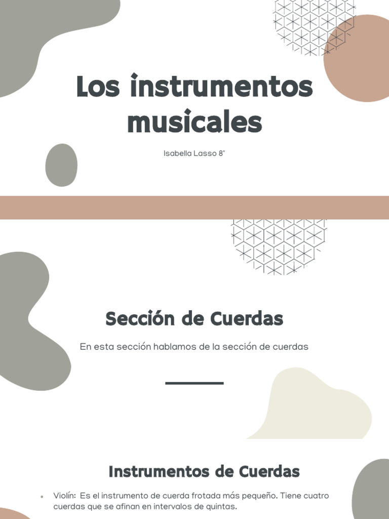 Los Instrumentos Musicales | PDF