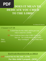 Child Dedication Ceremony Program | PDF | Jesus | God The Father