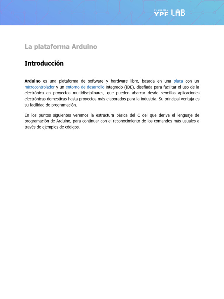 La Plataforma Arduino | PDF | Arduino | Electrónica