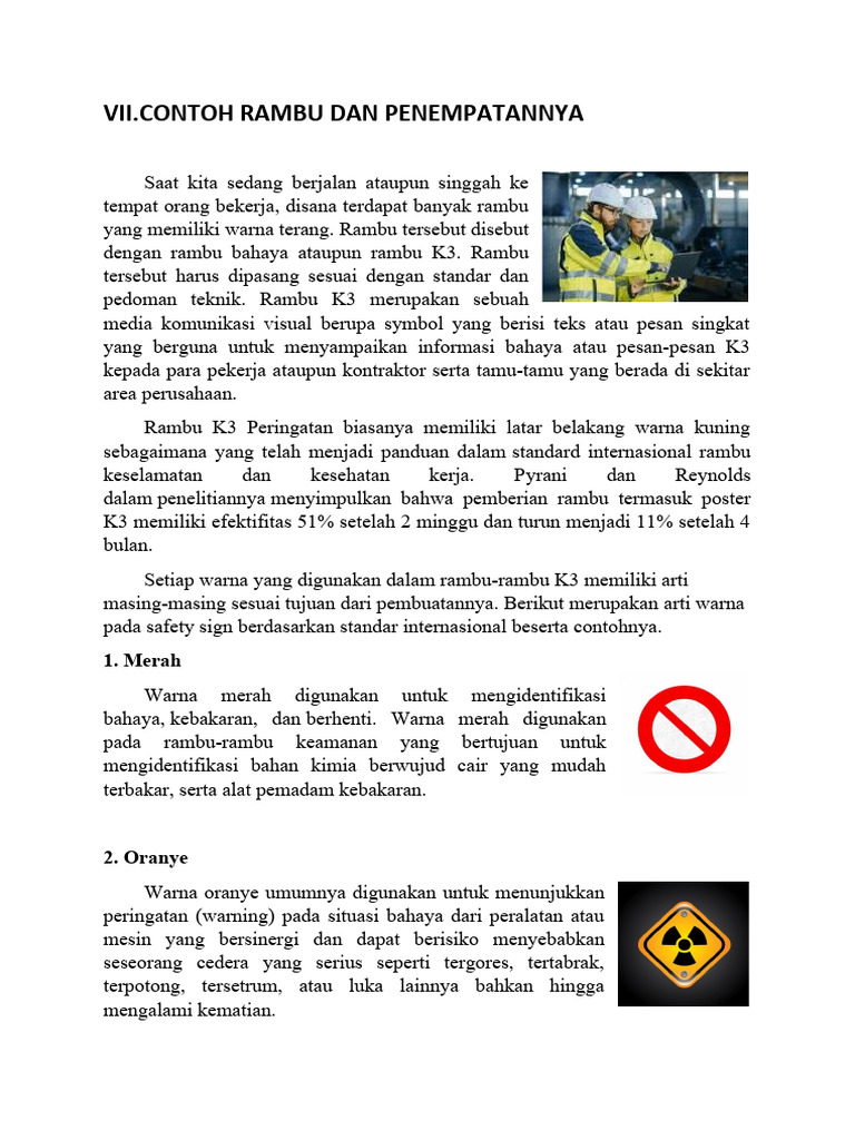 Materi Contoh Rambu | PDF