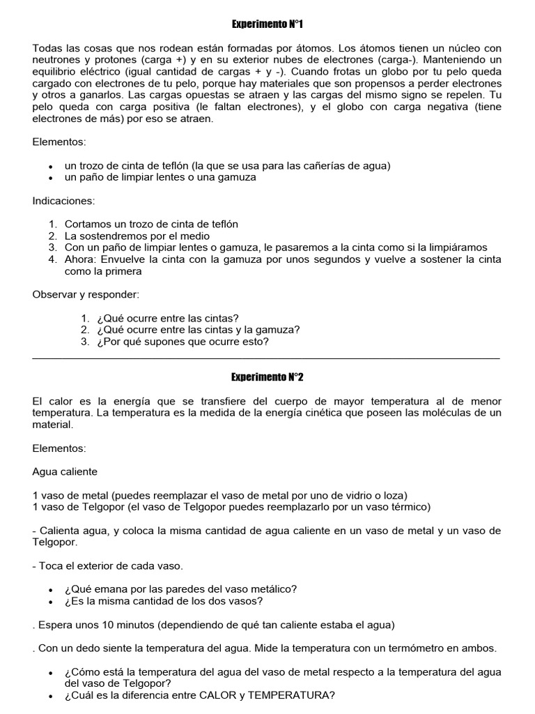 Experimentos de FIS-QCA-BIO CURSO 9002 | PDF | Electrón | Átomos