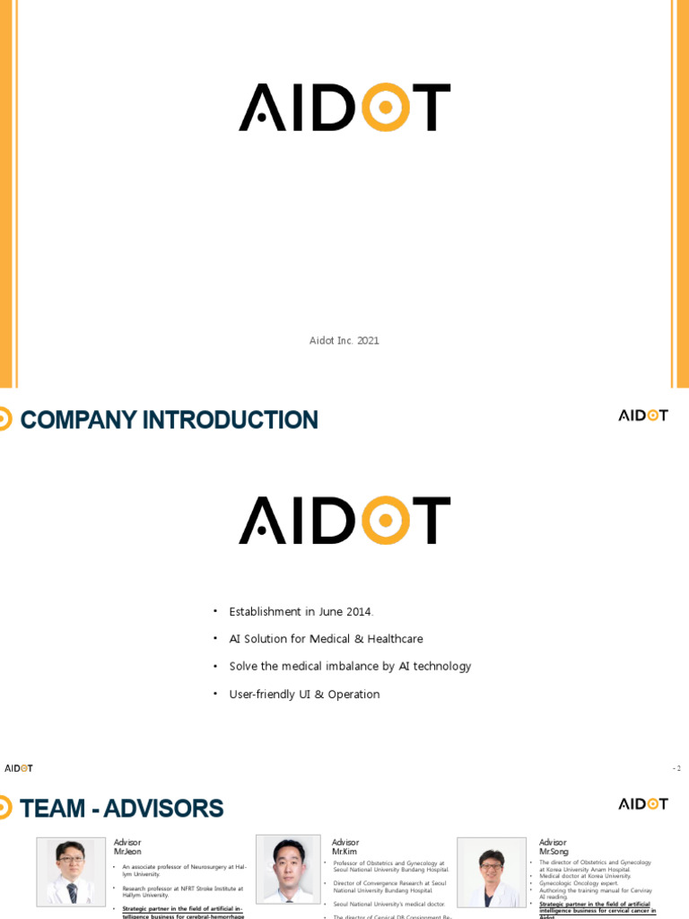 AIDOT Company Introduction Eng | PDF | Artificial Intelligence ...