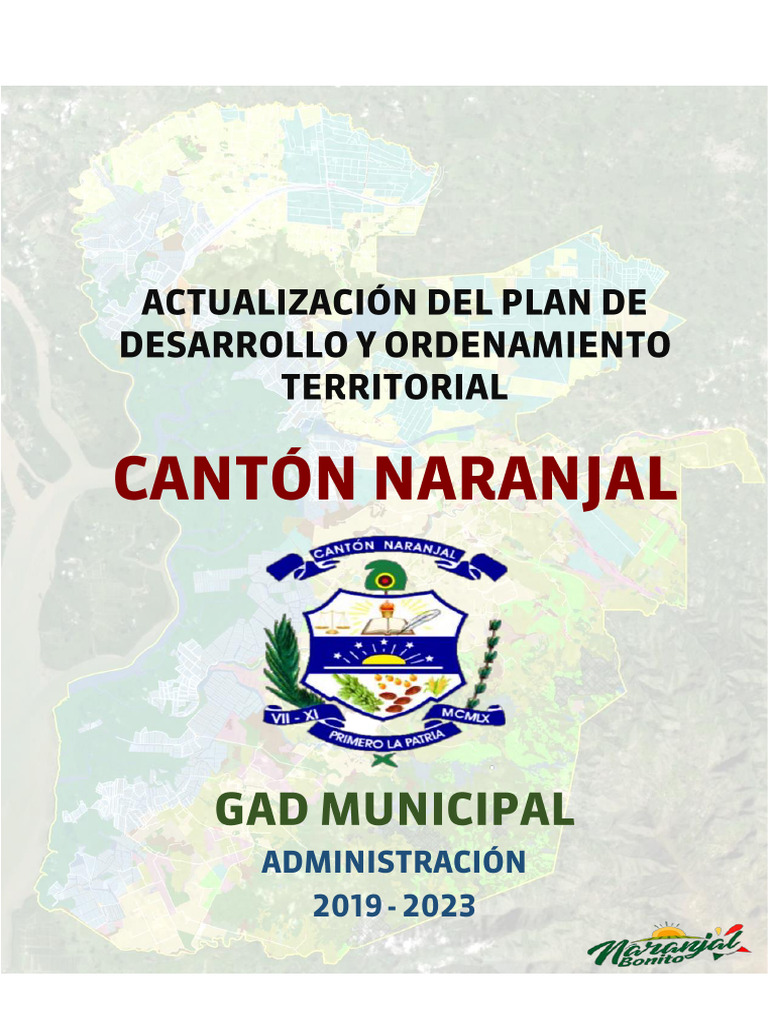 PDOT Vigente Cantón Naranjal 2019-2023 | PDF | Ecuador | Planificación