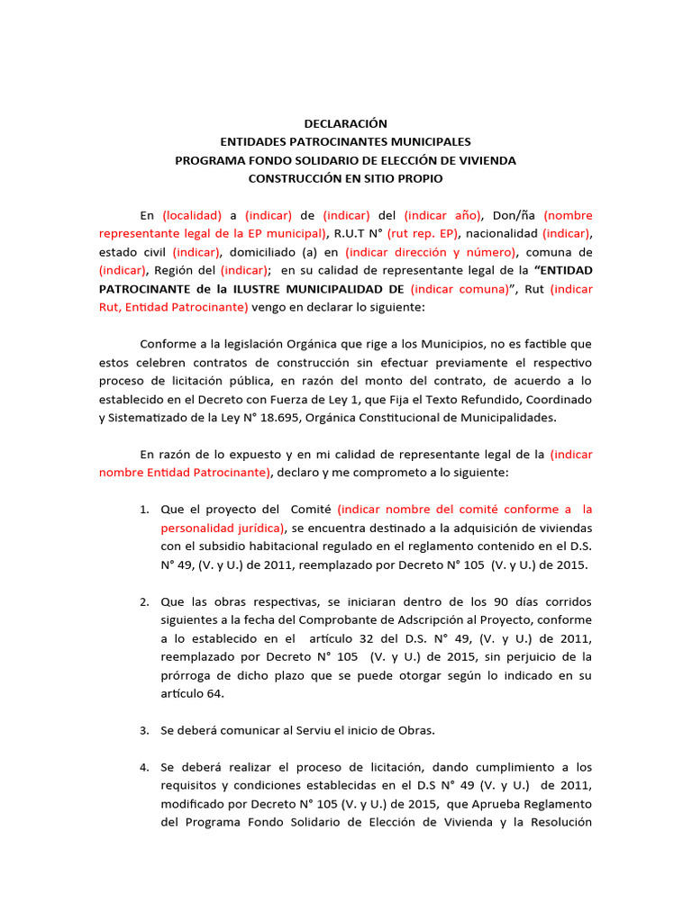 Declaraci N para Municipios | PDF | Gobierno | Justicia